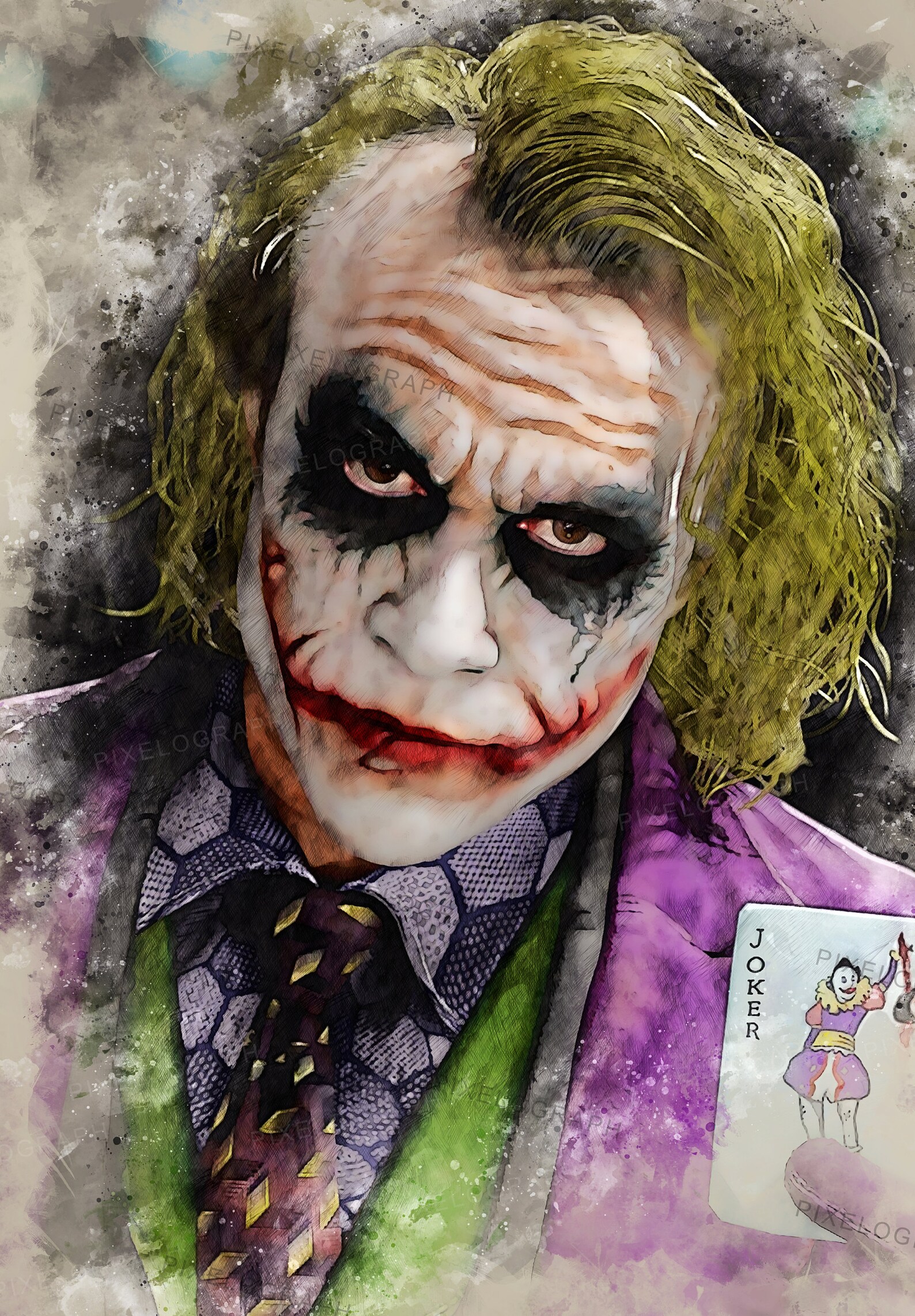 Joker, Heath Ledger - Etsy