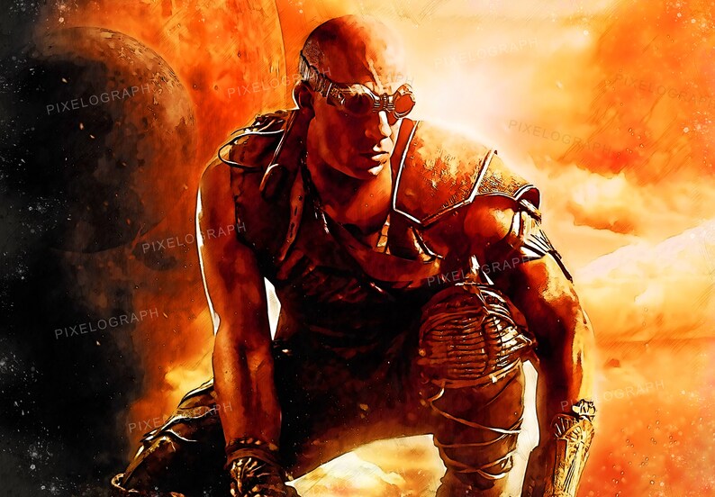 The Chronicles of Riddick, Vin Diesel Art - Etsy