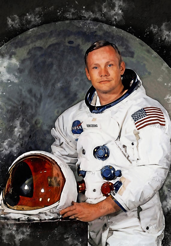 Neil Armstrong Print | Etsy