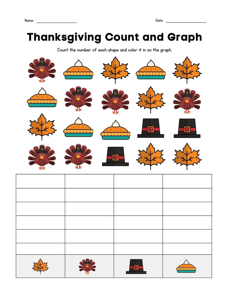 5 Fall Worksheets for Kindergarten to 2nd Grade Printable Downloads - Etsy