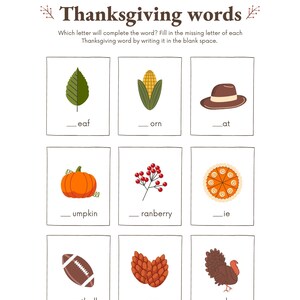 5 Fall Worksheets for Kindergarten to 2nd Grade Printable Downloads - Etsy