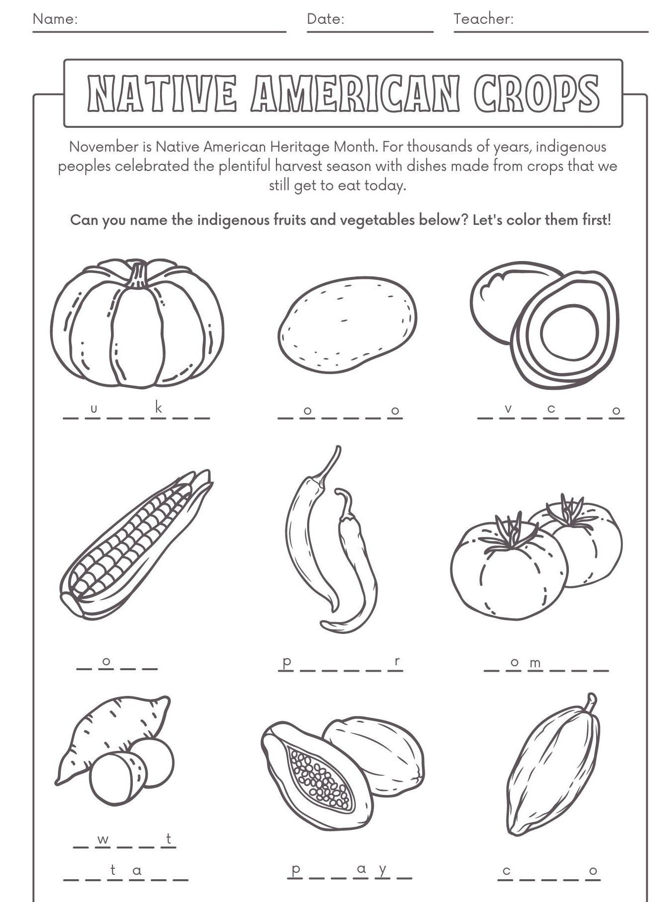 5 Fall Worksheets for Kindergarten to 2nd Grade Printable Downloads - Etsy