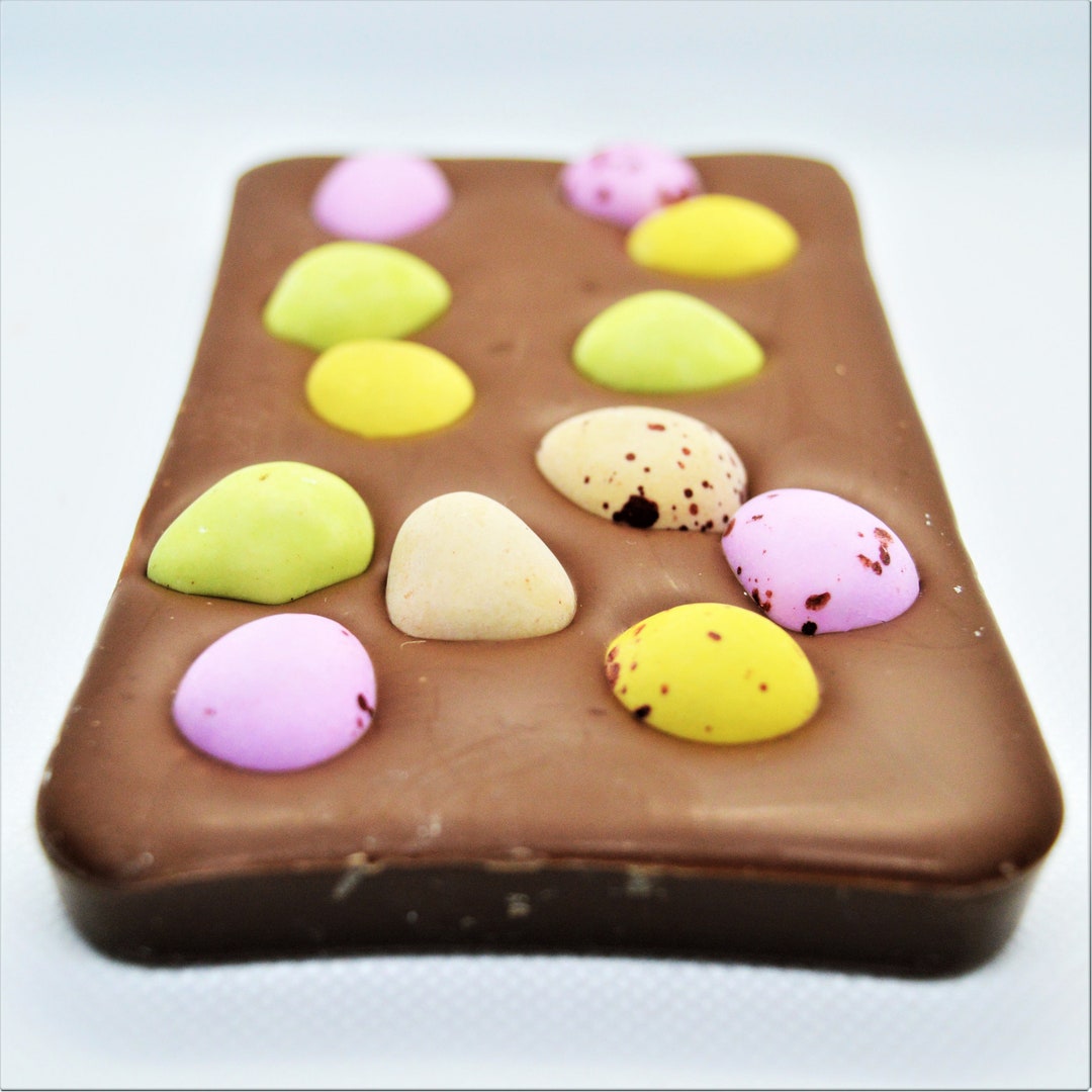 Milk Chocolate Mini Egg Topped Slab 100gram - Etsy
