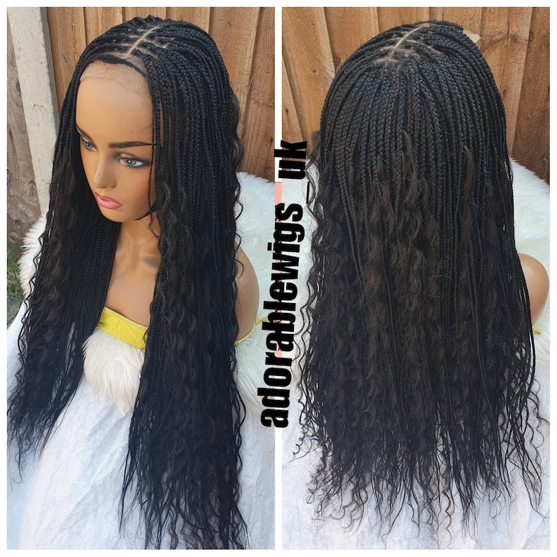 Goddess Braided Wig for Black Women / Hand Made Wigs / Full - Etsy