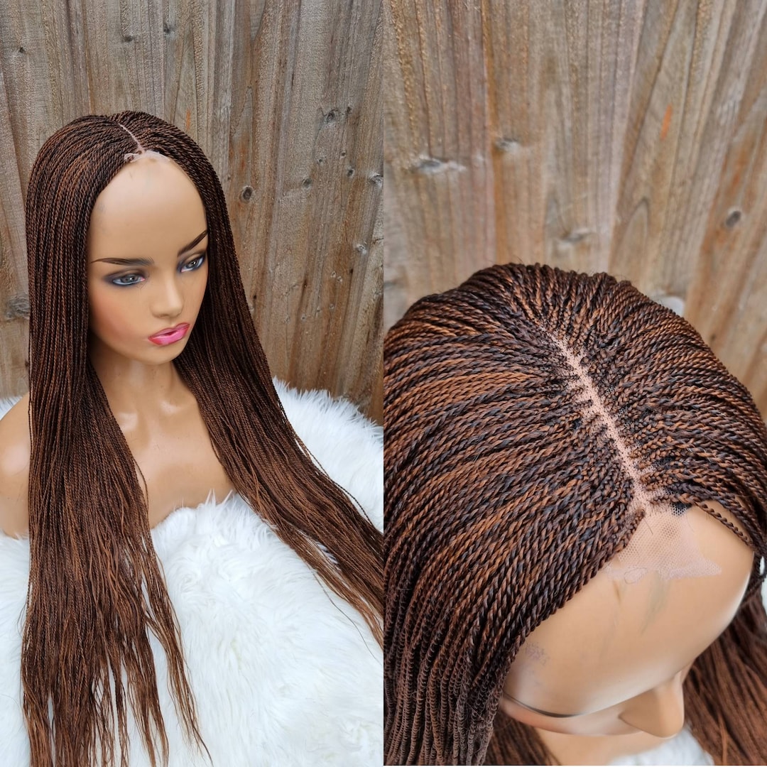 Handmade Braided Micro Twist Wig/senegalese Twist 26 Inch (color 33/30 Mix )(ready to Ship ...