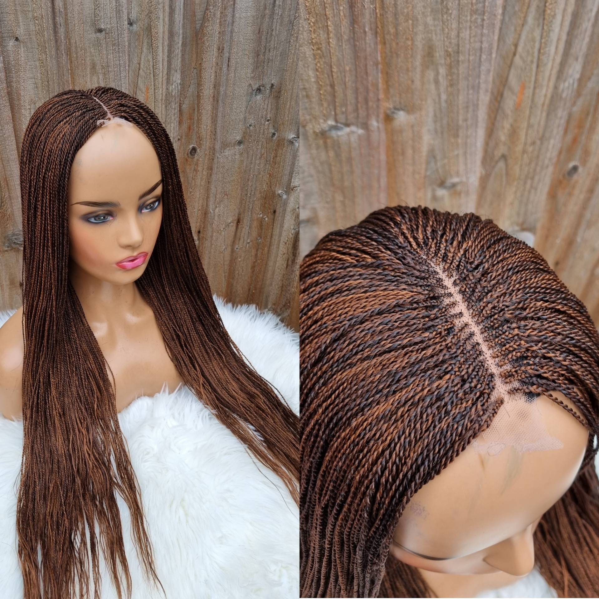Handmade Braided Micro Twist Wig/senegalese Twist 26 Inch - Etsy UK