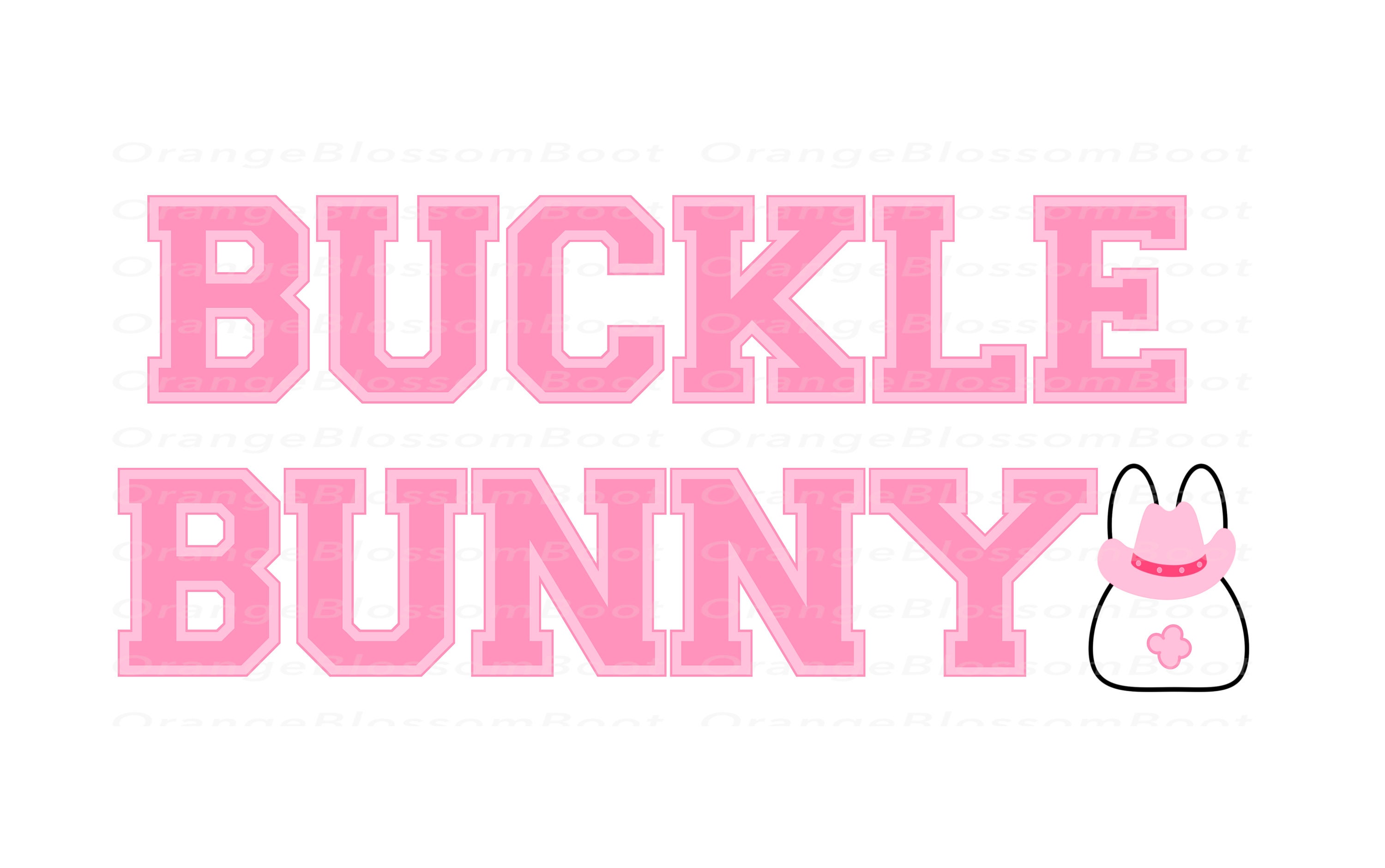 Buckle Bunny - PNG Digital File - Etsy