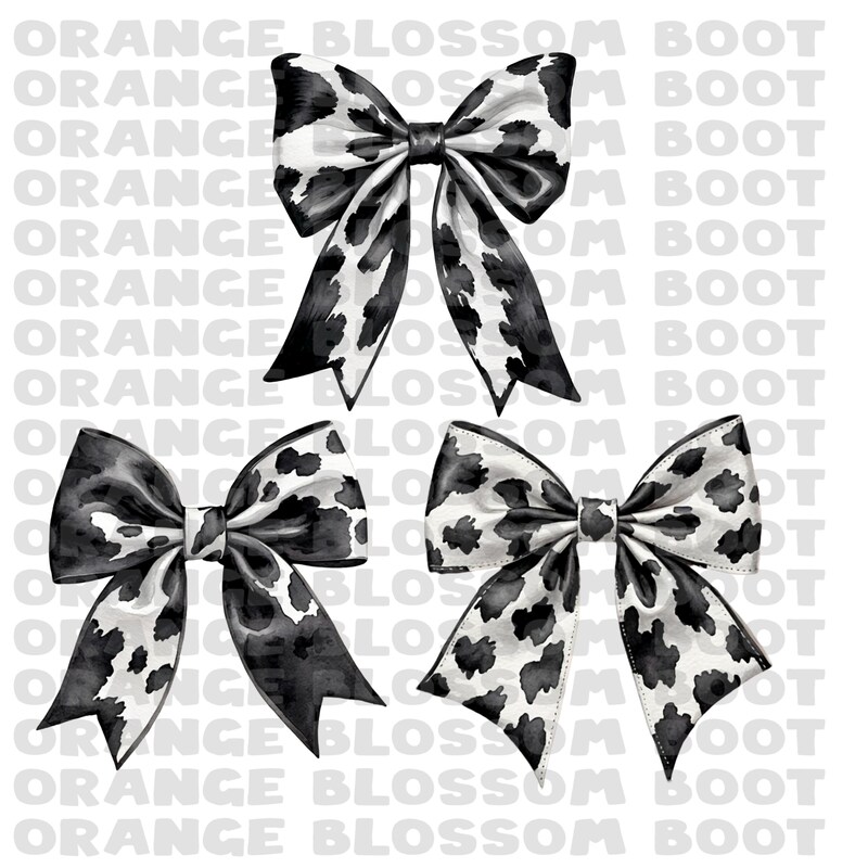 Cow With Bow Svg - Etsy