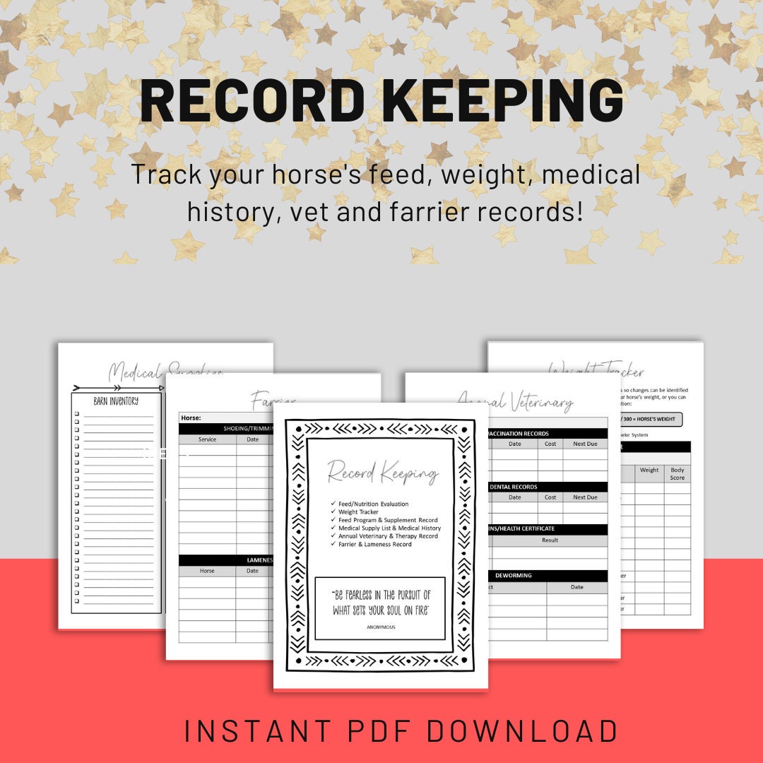 Record Keeping | Barrel Racing Logbook | Goal Setting Planner | Rodeo ...