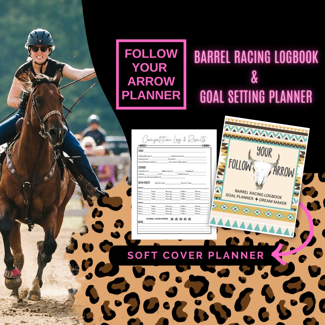 Barrel Racing Logbook Goal Setting Planner Rodeo Journal - Etsy