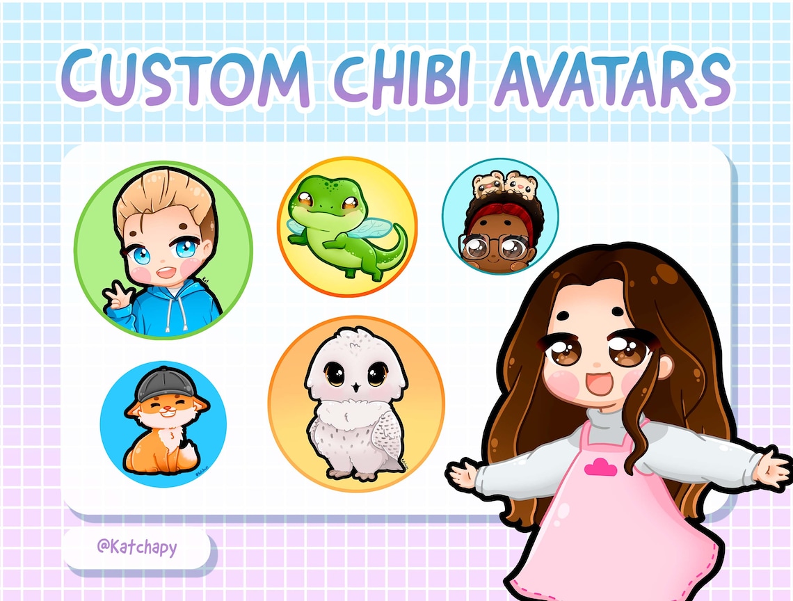 Custom Chibi Avatar & Profile Icons Super Cute - Etsy