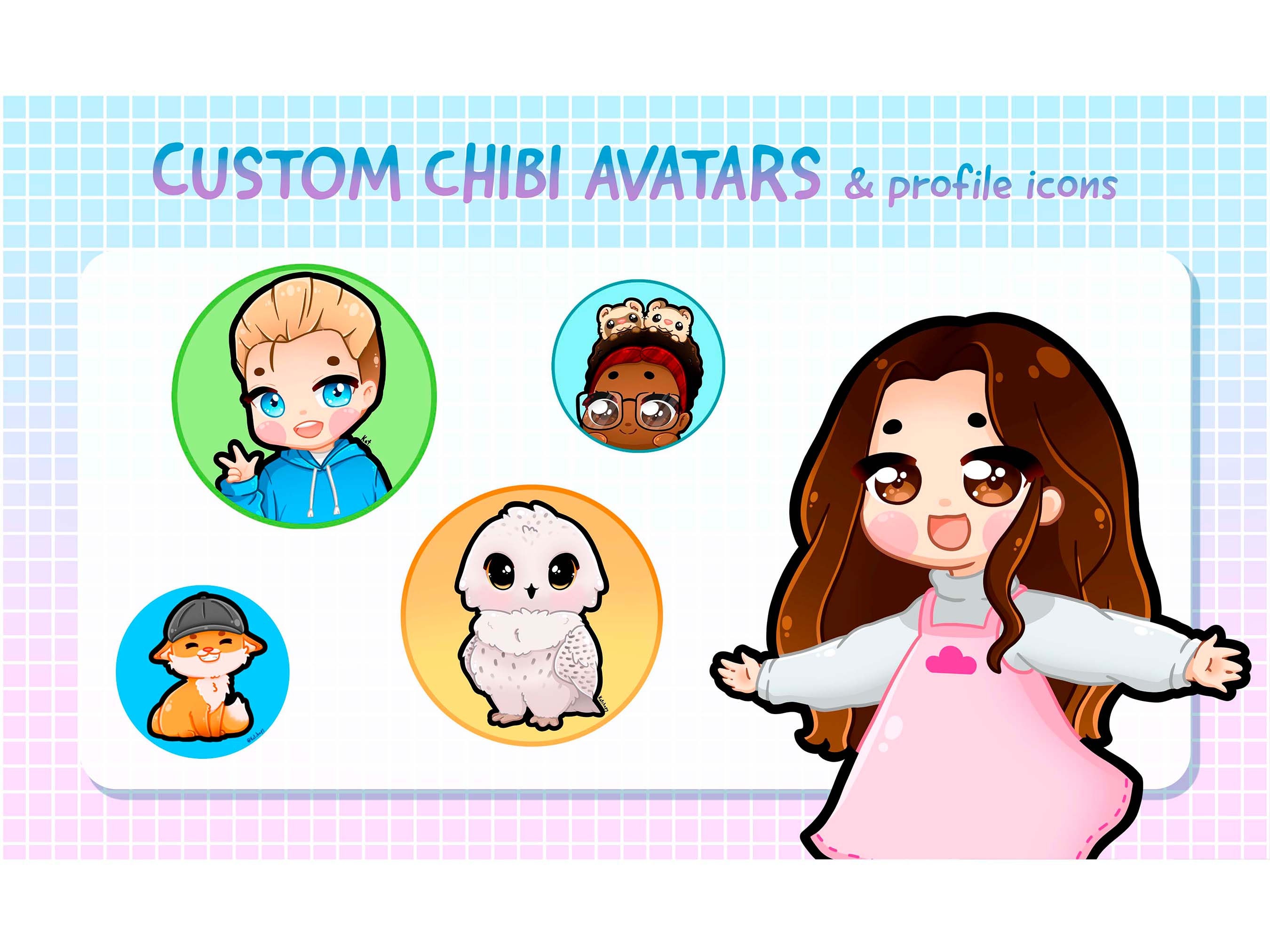 Custom Chibi Avatar & Profile Icons Super Cute - Etsy
