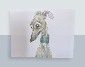 Greyhound Note Cards | Etsy