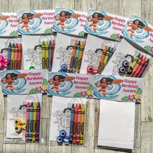 Moana Maui Coloring Party Favors With Crayons| Moana Maui Birthday ...