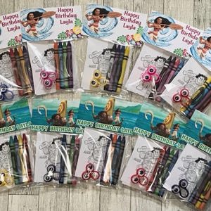 Moana Maui Coloring Party Favors With Crayons| Moana Maui Birthday ...