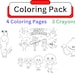 Super and Simple Song Coloring Page Pouch Kitsimple Favorsbag Filler ...