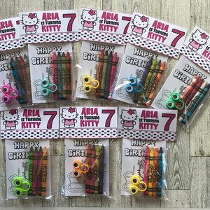 Hello Kitty Finger Puppet Coloring Party Favor Kit With Crayons, Kitten ...