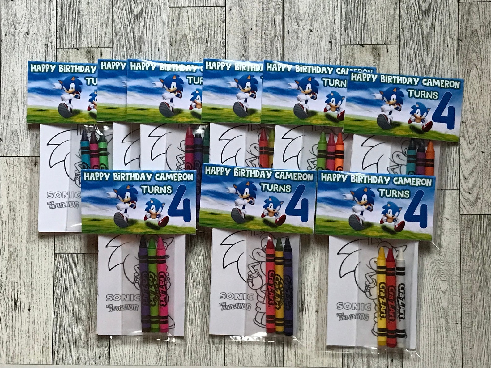 Sonic the Hedgehog Coloring Packs, Sonic the Hedgehog Party Favors ...
