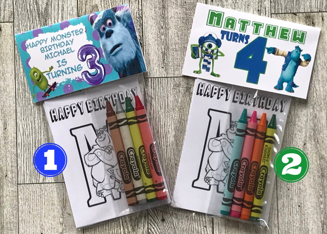 Inspired Monster Inc. University Party Favors Pouch Kit| Monster Inc ...