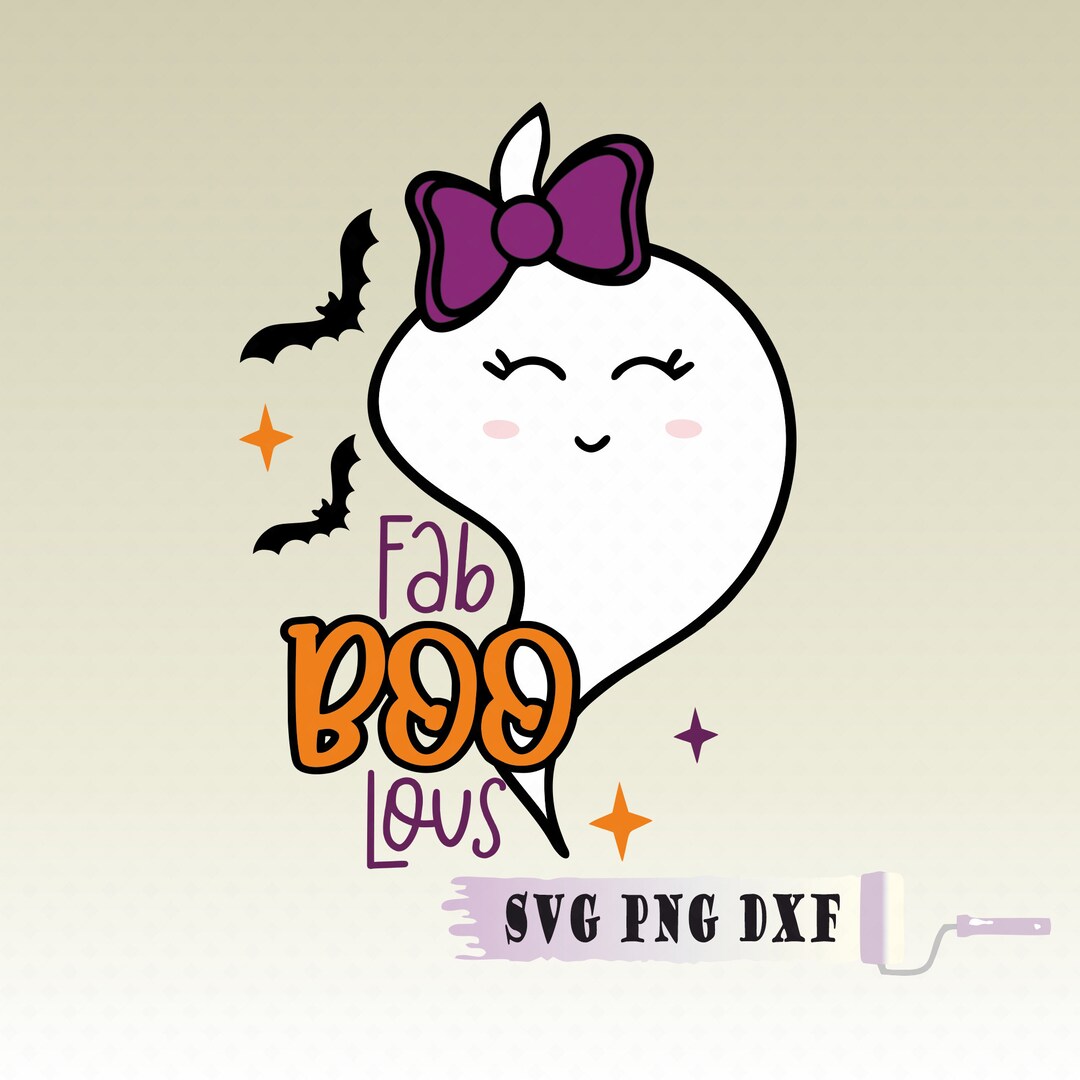 Fab Boo Lous SVG, Halloween SVG, Ghost SVG Trick or Treat Svg, Dxf, Png ...