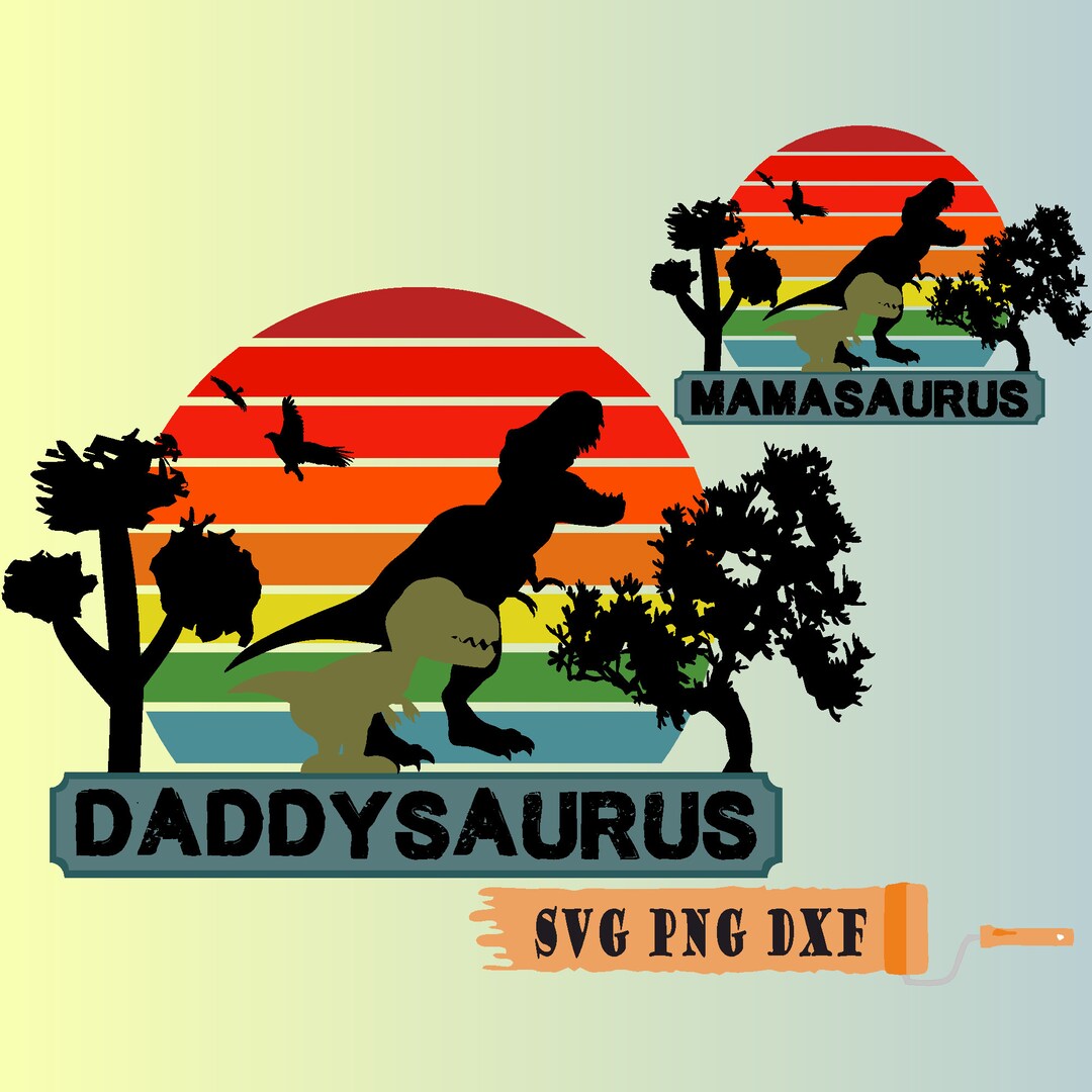 Mamasaurus SVG Png, Daddysaurus SVG Png, Dad Dinosaur, Dinosaur SVG ...