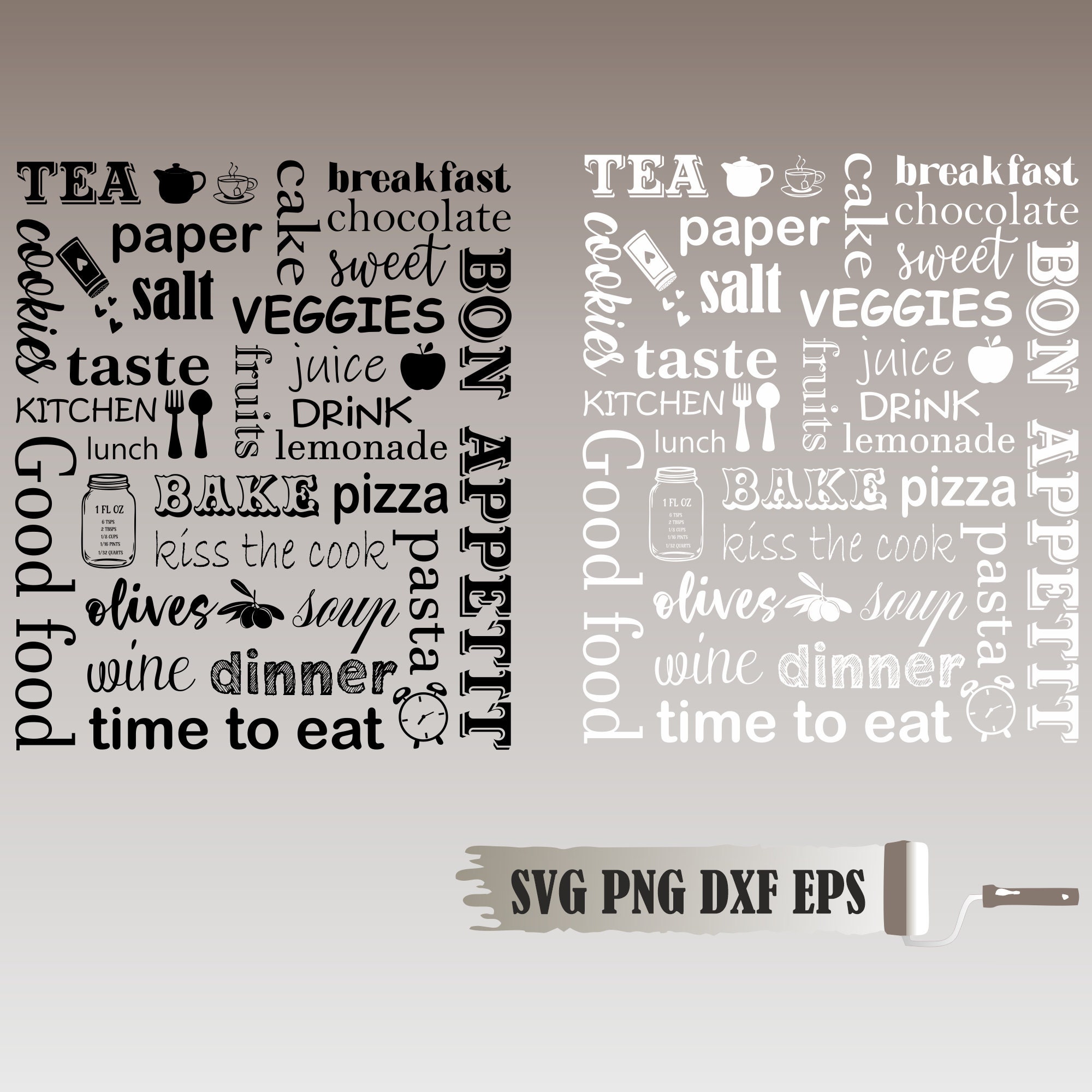 Kitchen Sign Svg Dxf Eps Png, Kitchen Svg Bundle, Kitchen Sign Making ...