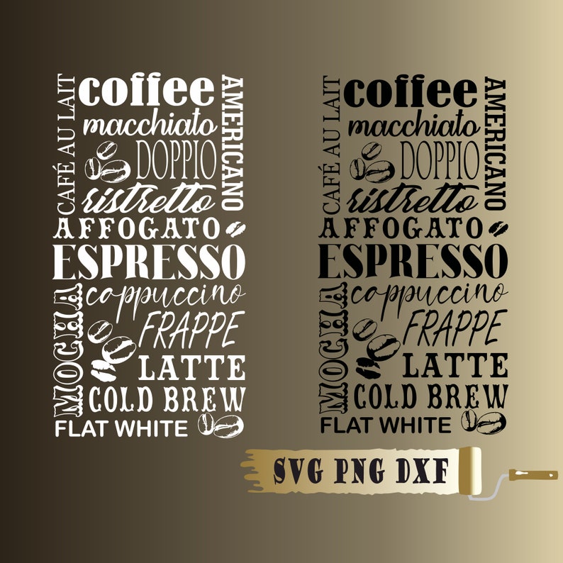 Coffee Bar Subway Sign Svg, Coffee Menu SVG, Farmhouse Kitchen Sign SVG ...