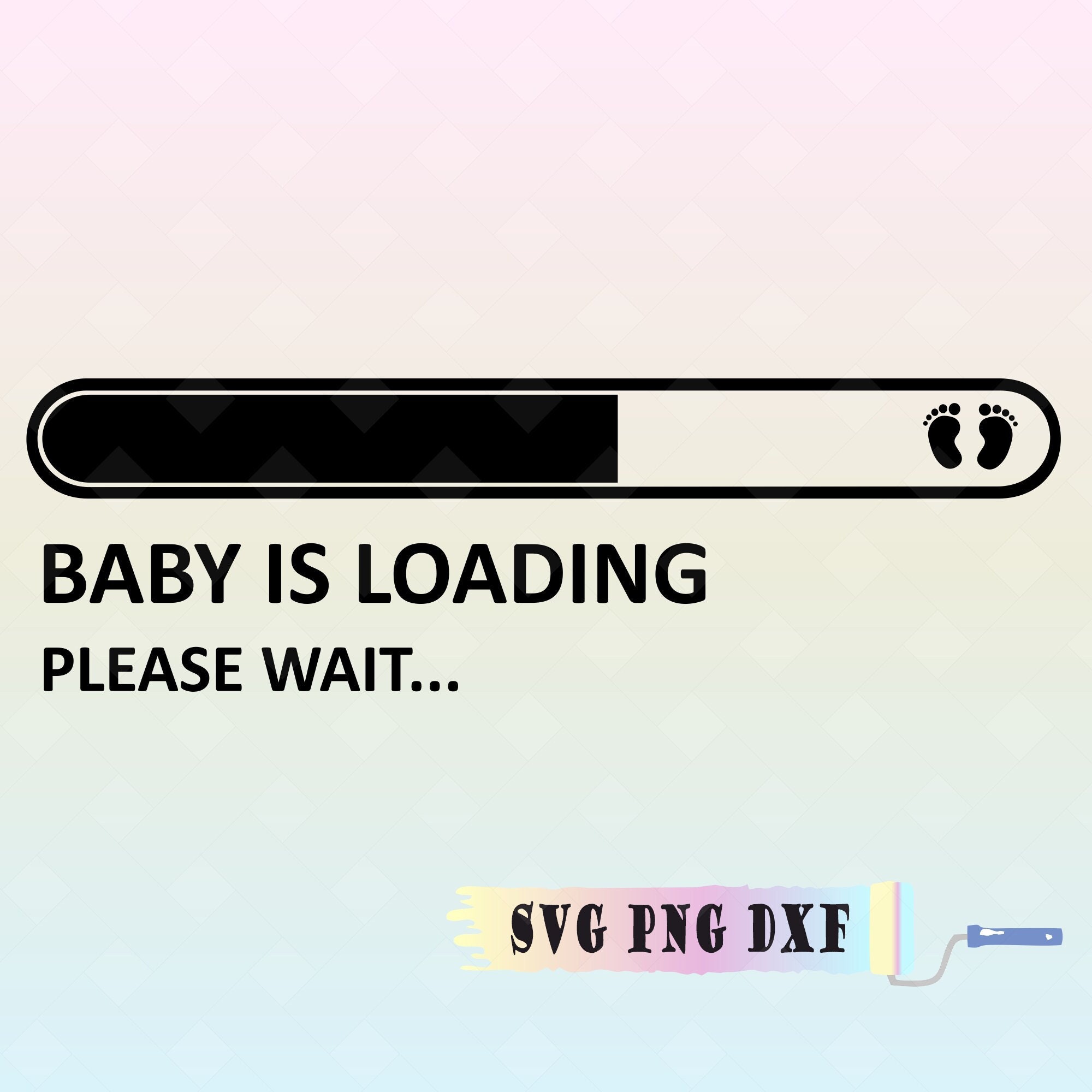 Baby Loading SVG Baby Coming Soon SVG Pregnancy Svg Mom | Etsy