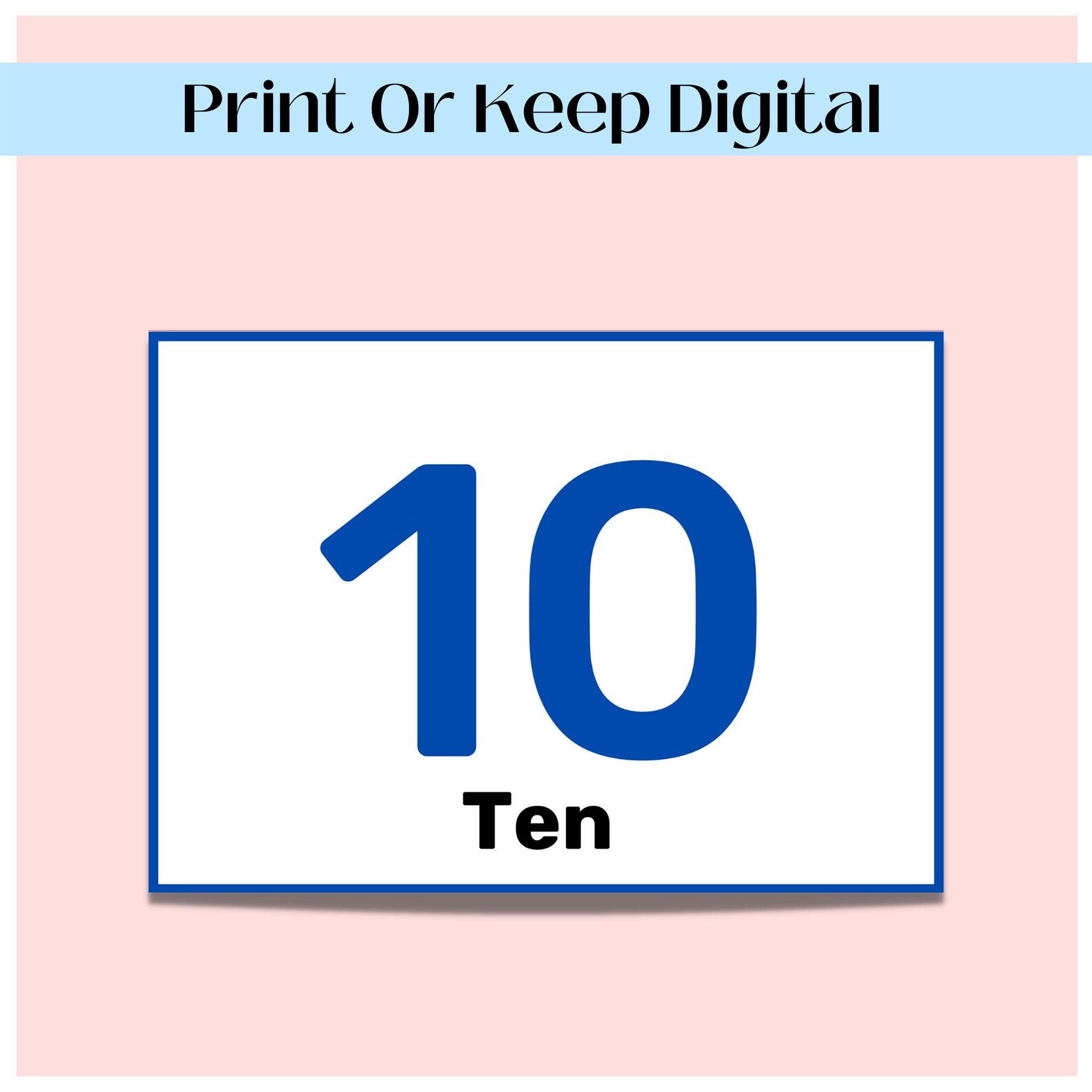 Printable / Digital Flash Cards Shapes Numbers and Colors | Etsy