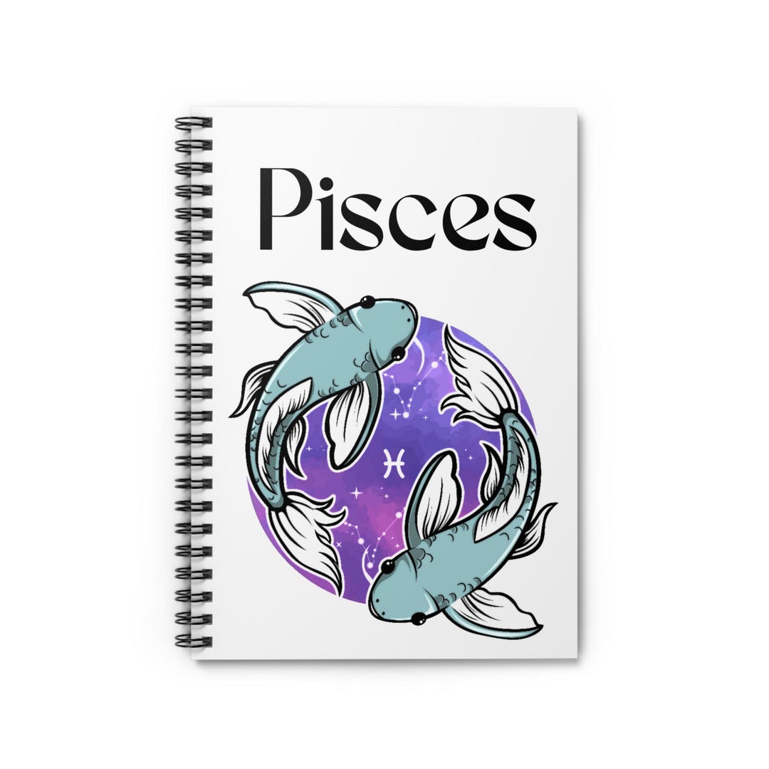 Pisces Zodiac Spiral Notebook: Astrology Journal - Etsy