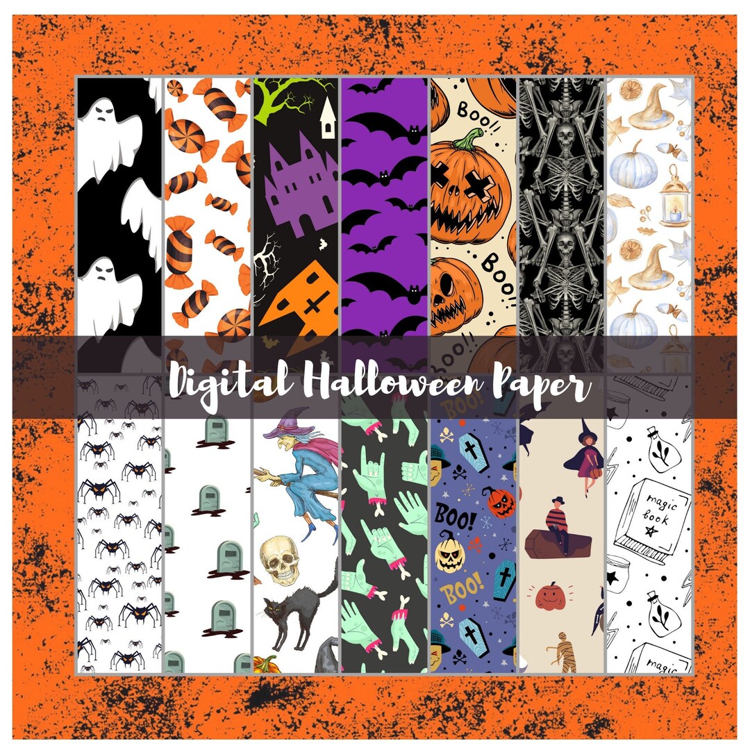 Digital Halloween Paper. Printable/digital Halloween Paper. - Etsy