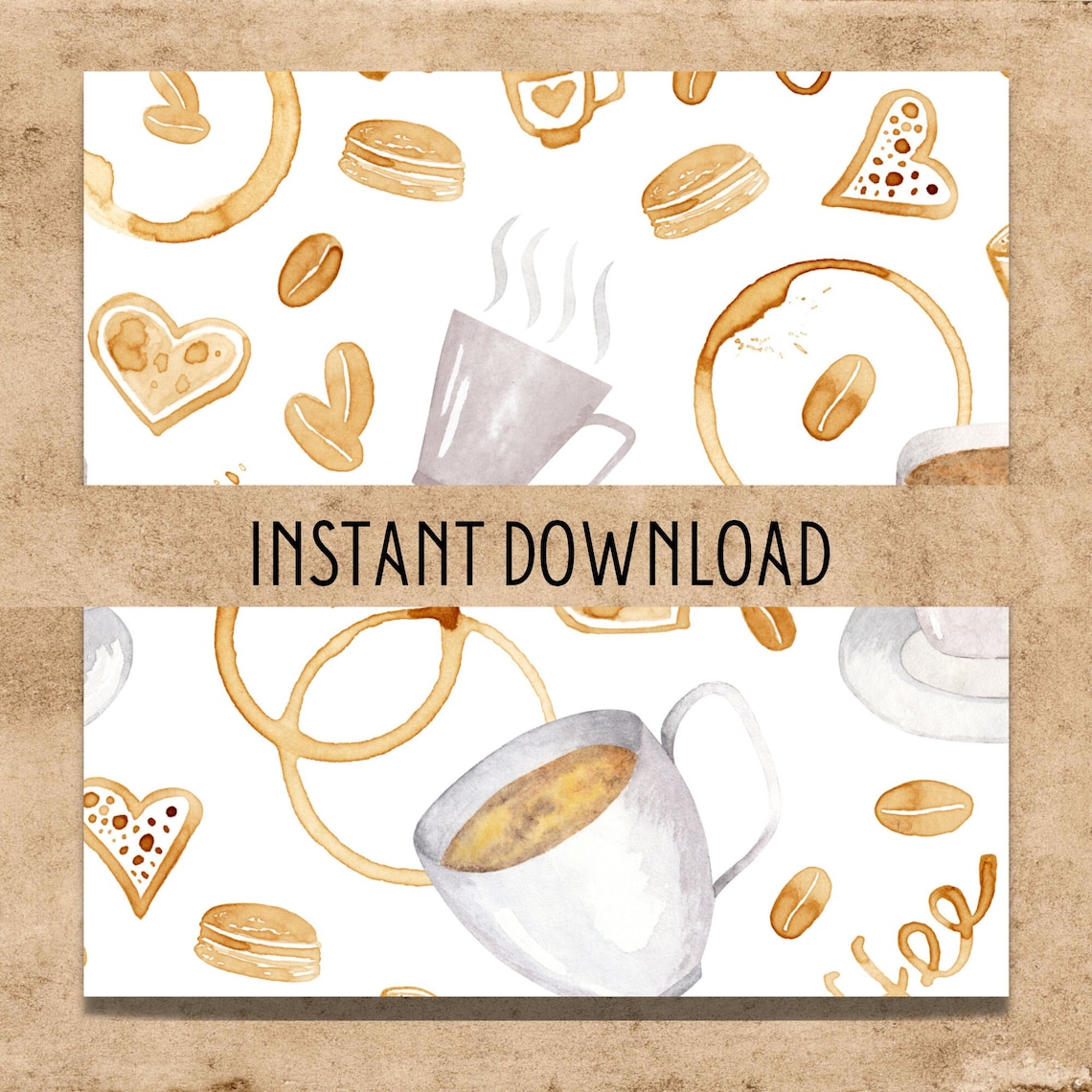 Digital/printable Coffee Paper - Etsy