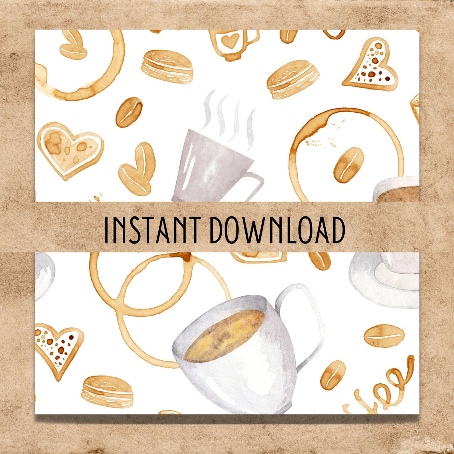 Digital/printable Coffee Paper - Etsy
