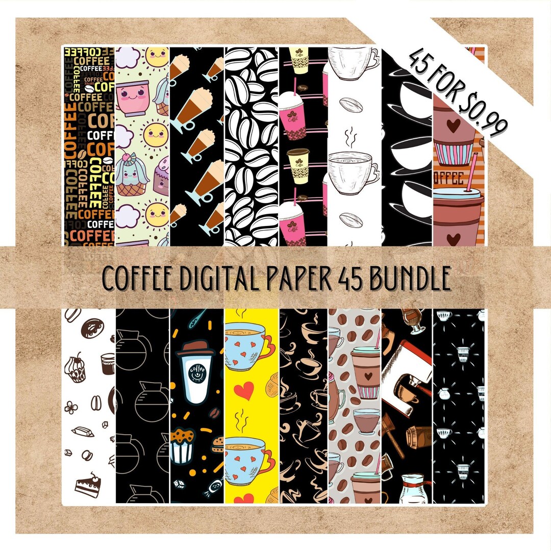 Digital/printable Coffee Paper - Etsy