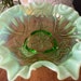 Jefferson Meander Green Opalescent Meander Ruffled 3-toed Footed ...