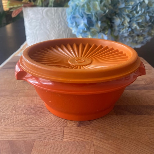 Orange Tupperware Bowl - Etsy