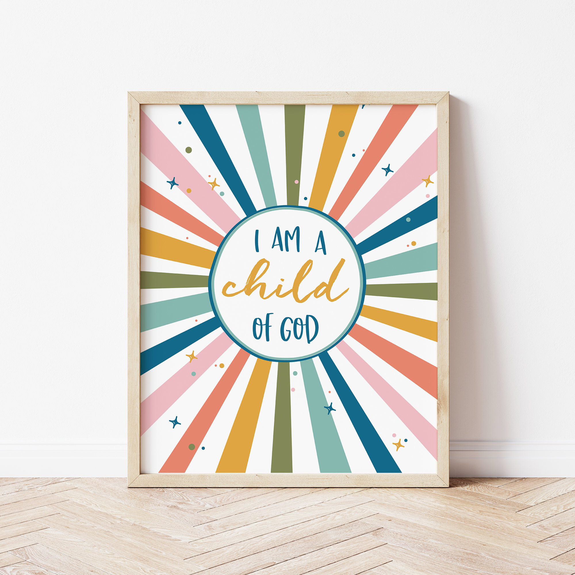 I Am a Child of God Printable Wall Art Kids Bible Verse Wall Art Kids ...