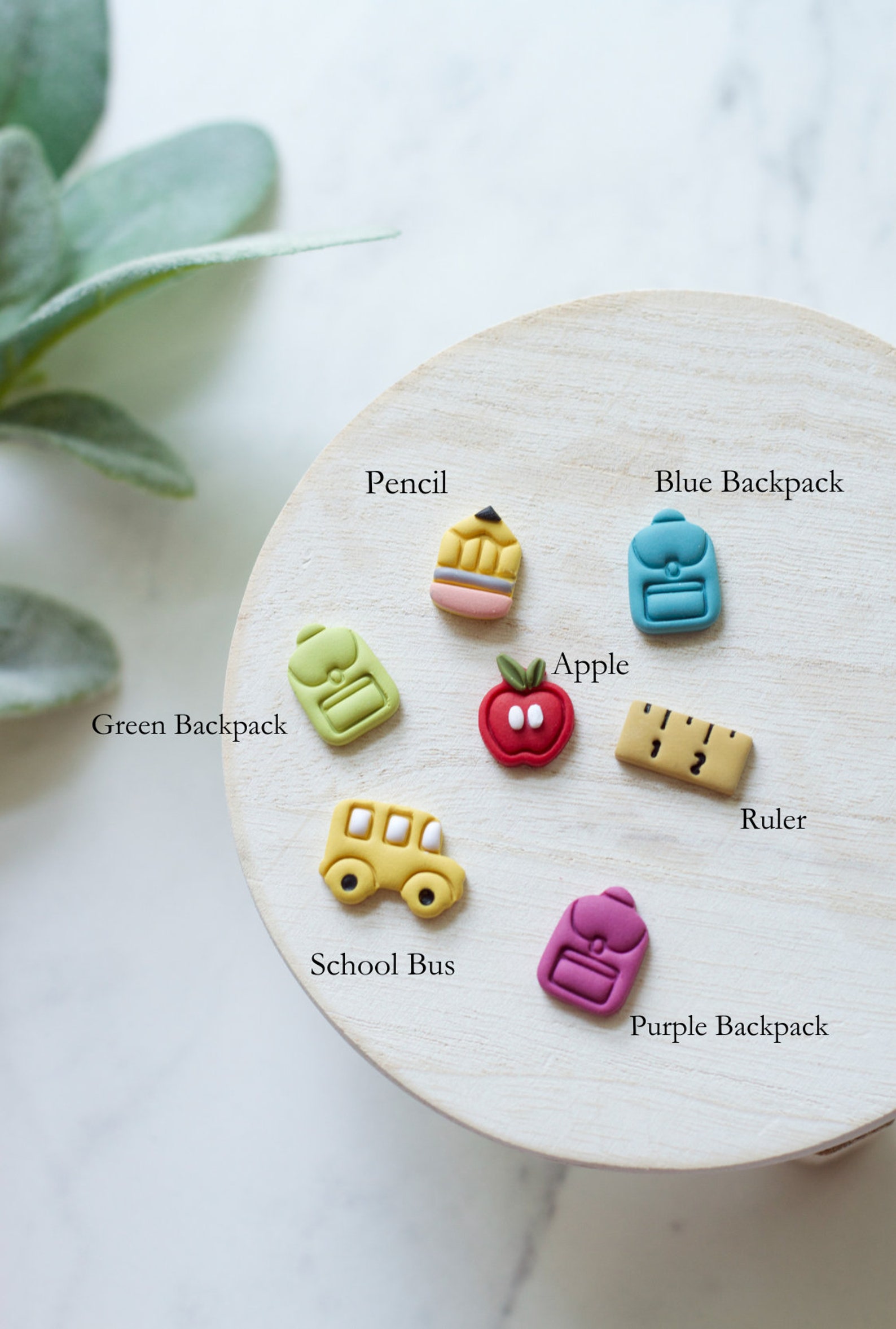 Build Your Own Back to School Polymer Clay Stud Pack Handmade Polymer ...