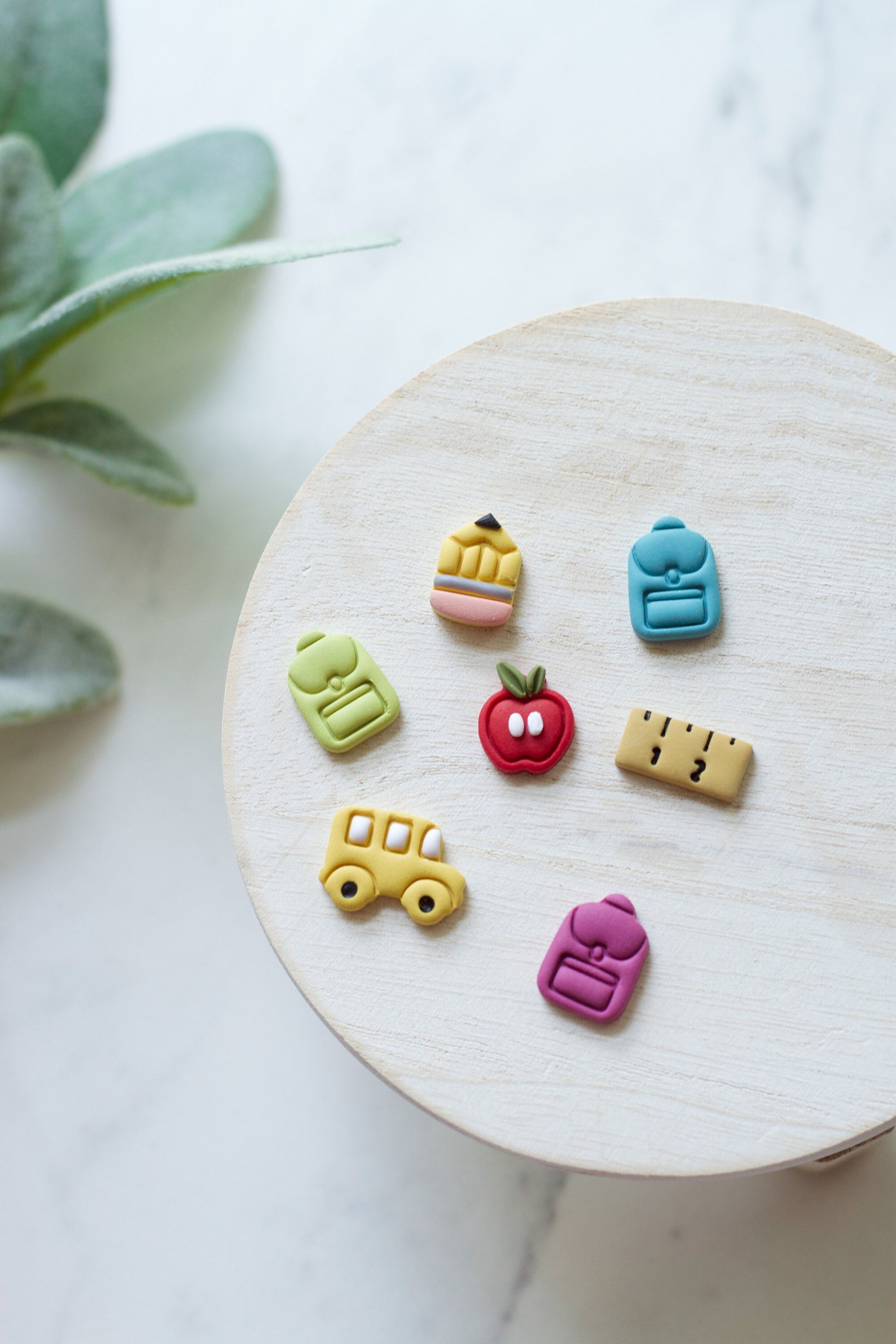 Build Your Own Back to School Polymer Clay Stud Pack Handmade Polymer ...