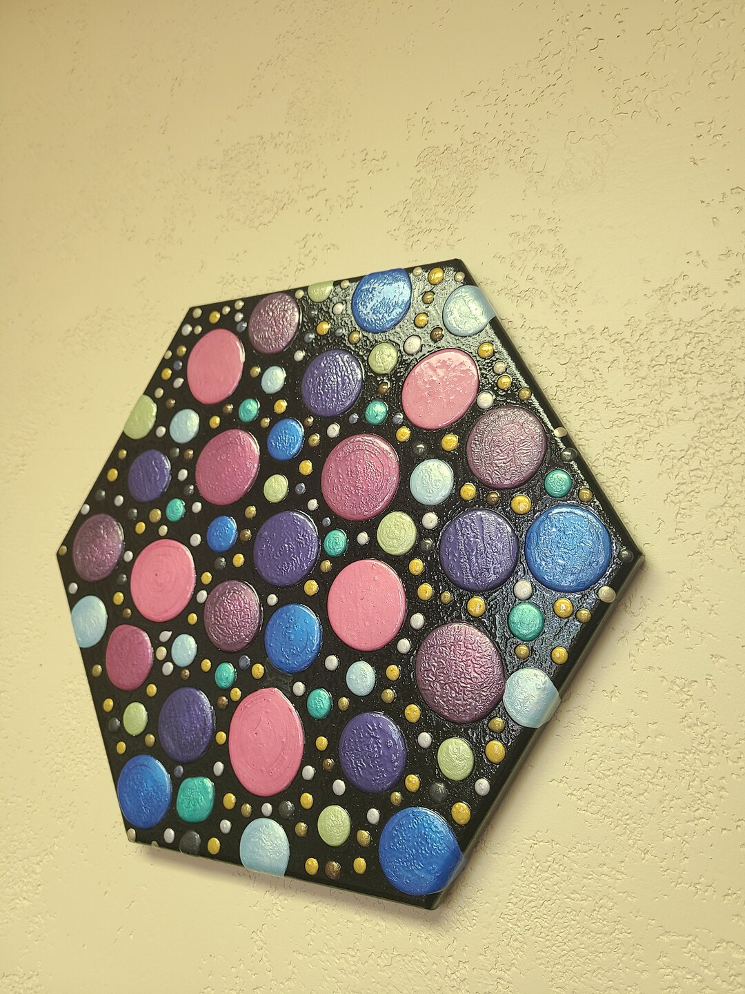 Colorful 3 Dimensional Octagon Painting 14 Inch - Etsy