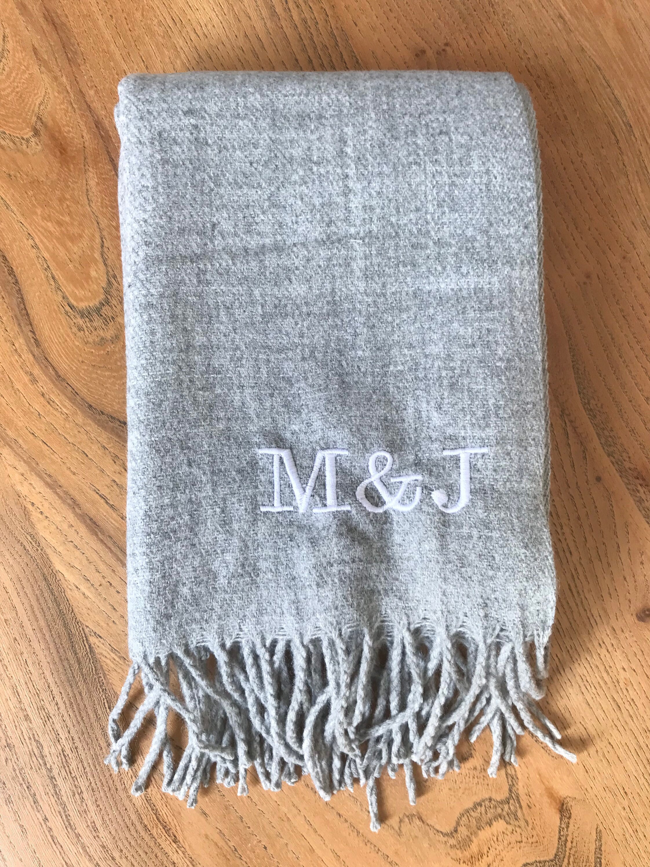 Classic Luxury Personalised Embroidered Scarf for Mothers Day - Etsy UK