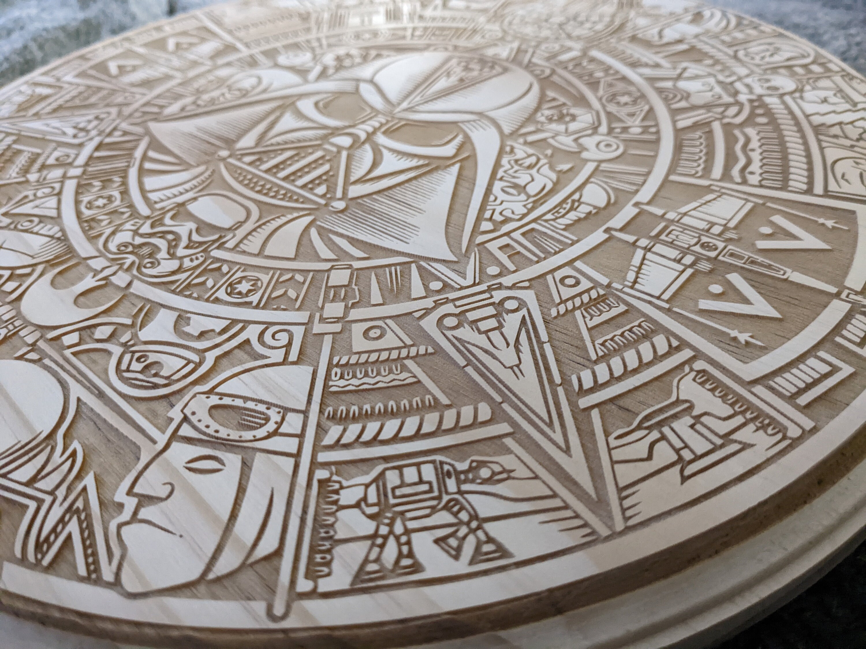 Star Wars Style Aztec Calendar 12 Inch - Etsy