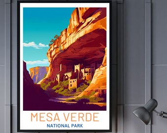 Mesa Verde National Park Poster Subpar Parks Poster - Etsy