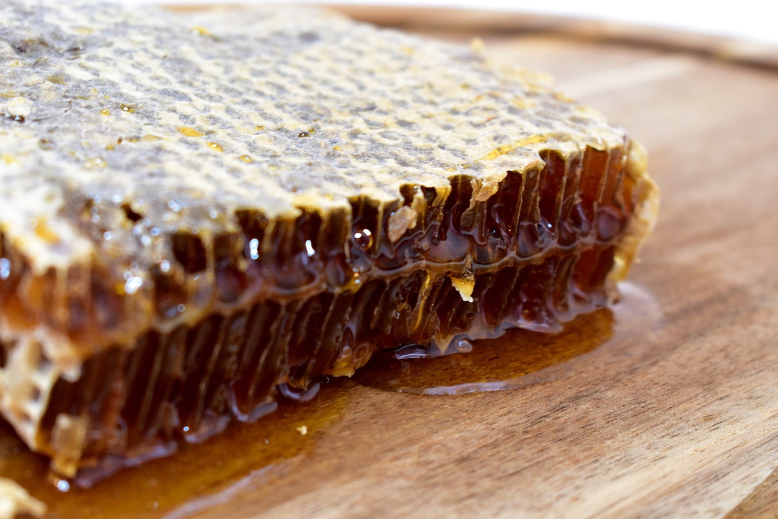 Honey Comb, Unfiltered Raw Honey, New Seasons, Honey of Various Flowers ...