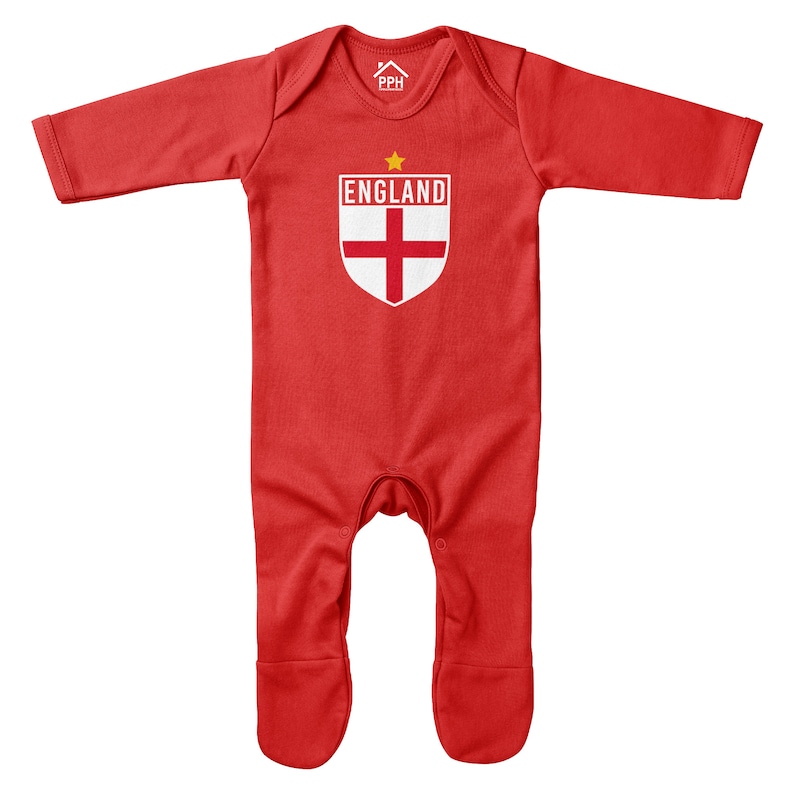England Badge Romper Suit, Baby England Supporter - Etsy UK
