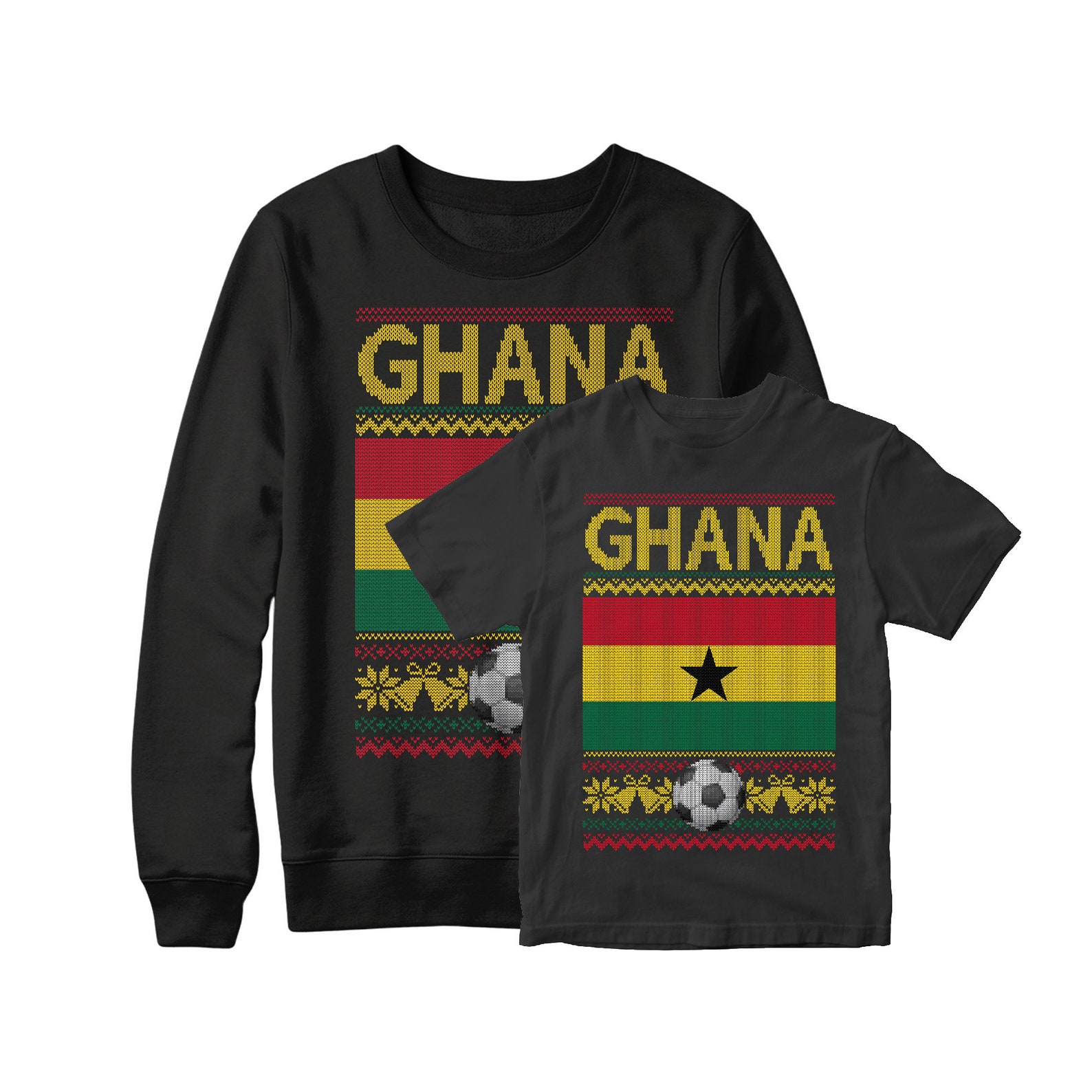 Ghana Christmas Jumper Ghana Football Christmas Tshirt for - Etsy UK