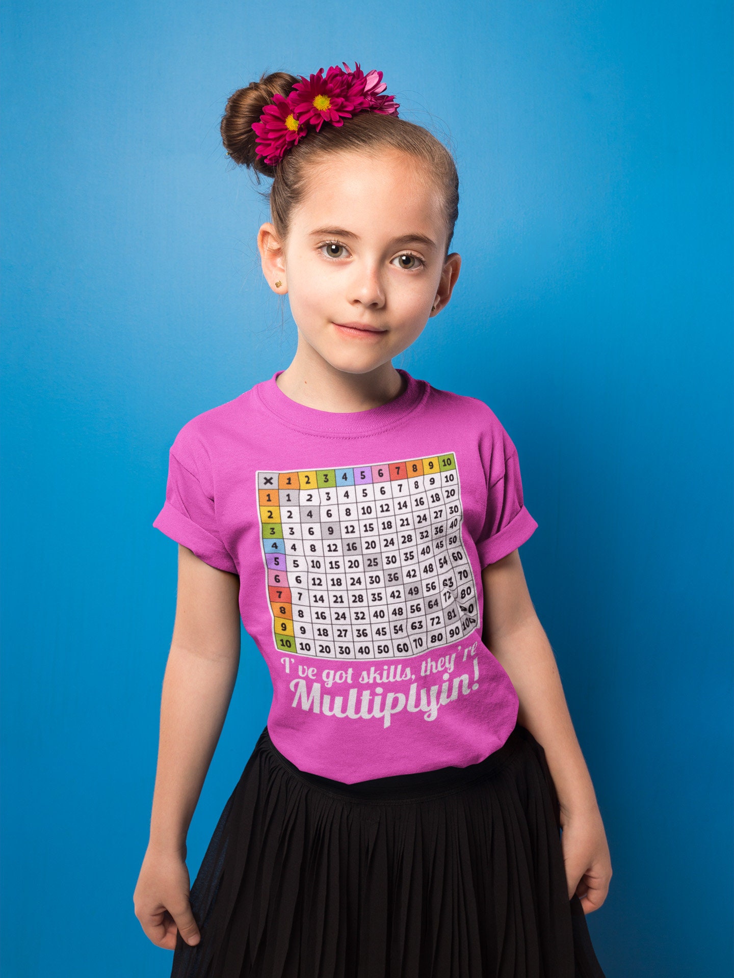 Maths Times Tables Grid Learning T Shirt Funny Multiplication - Etsy UK