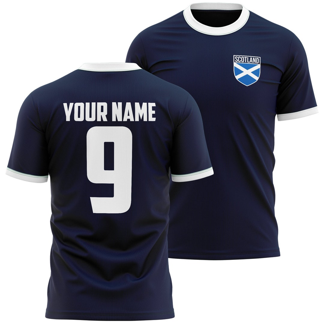Custom Scotland Name and Number T Shirt for Men, Personalised Scotland ...