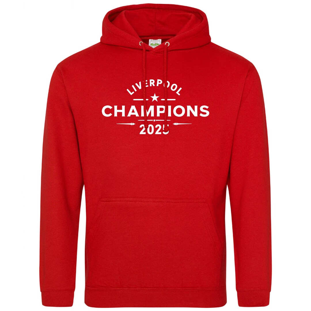 Liverpool Champions Adults Hoodies, Printed Merseyside Liverpool ...