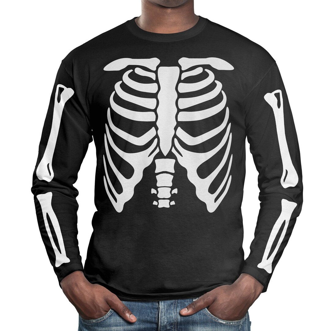 Skeleton Body and Arms Tshirt, Halloween T Shirt, Halloween Outfit ...